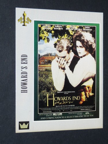 DUE EMME CARD 1996 CINEMA FILM #58 HOWARD'S END IVORY HOPKINS THOMPSON ...