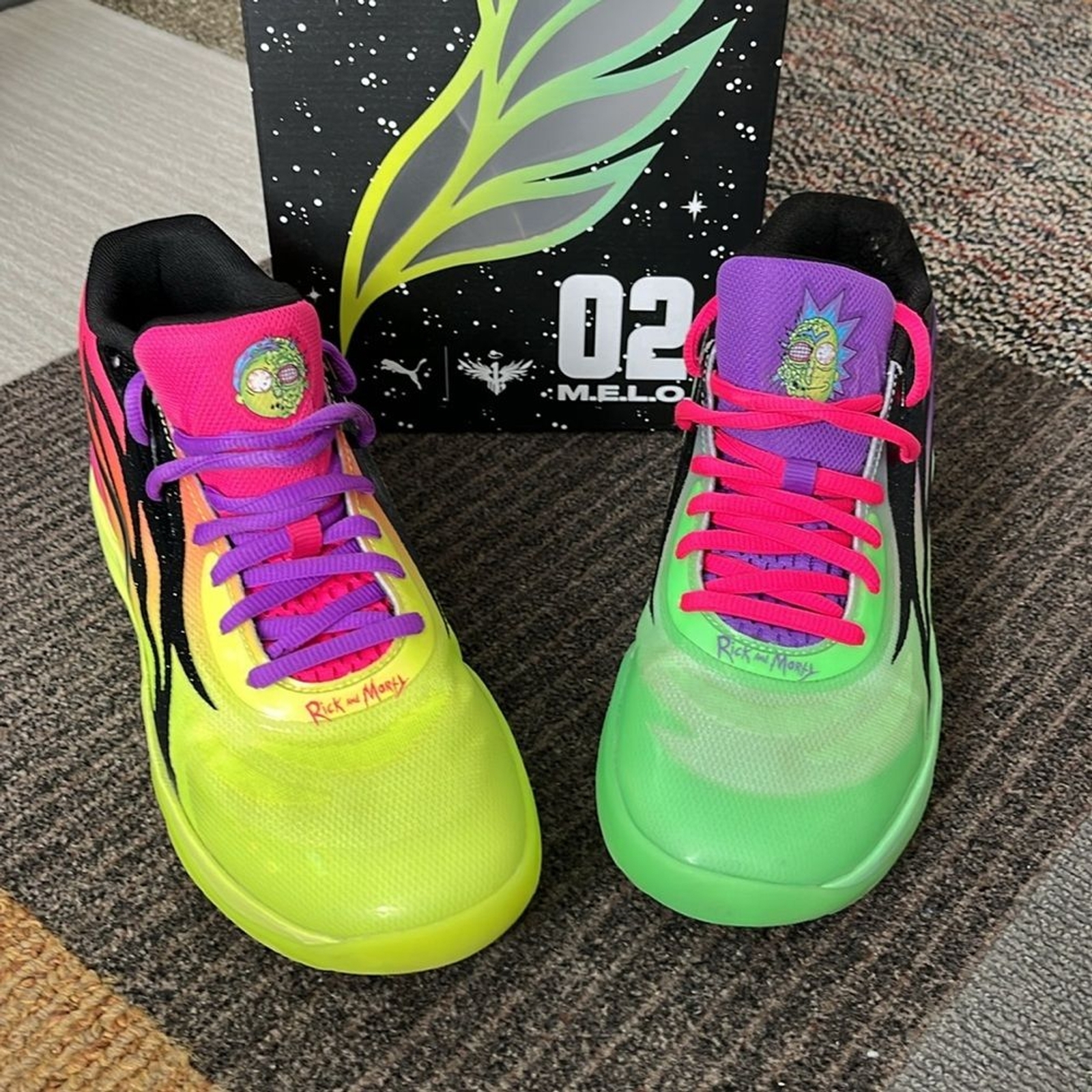 Puma MB.02 Rick & Morty LaMello Ball Basketball Shoes… - Gem