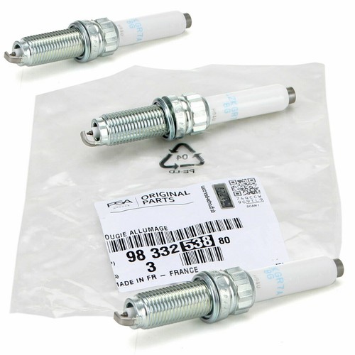 9833964280 Set 3 Spark Plug Ignition Peugeot 208 II 2008 Opel Crossland ...
