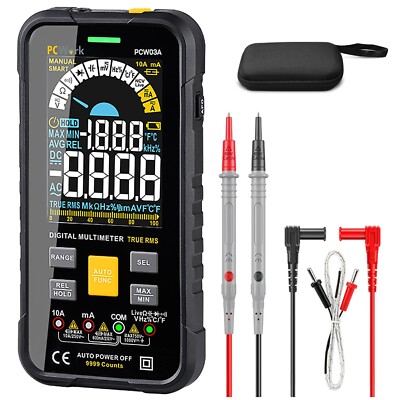 Multimeter Digital Smart True RMS Messgerät Profi Durchgang Kapazität ...