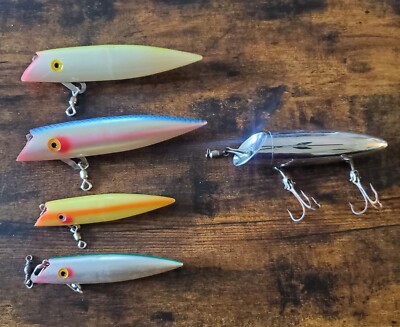 4 Tomic SALMON PLUGS 7inch And 5inch Canada Lures. One Chrome Alaskan ...