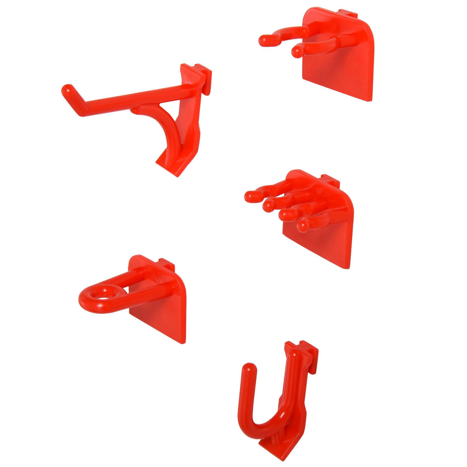 54 Piece Hanging Panel Tool Organization Rack for Garage Wall, 50 Hooks ...