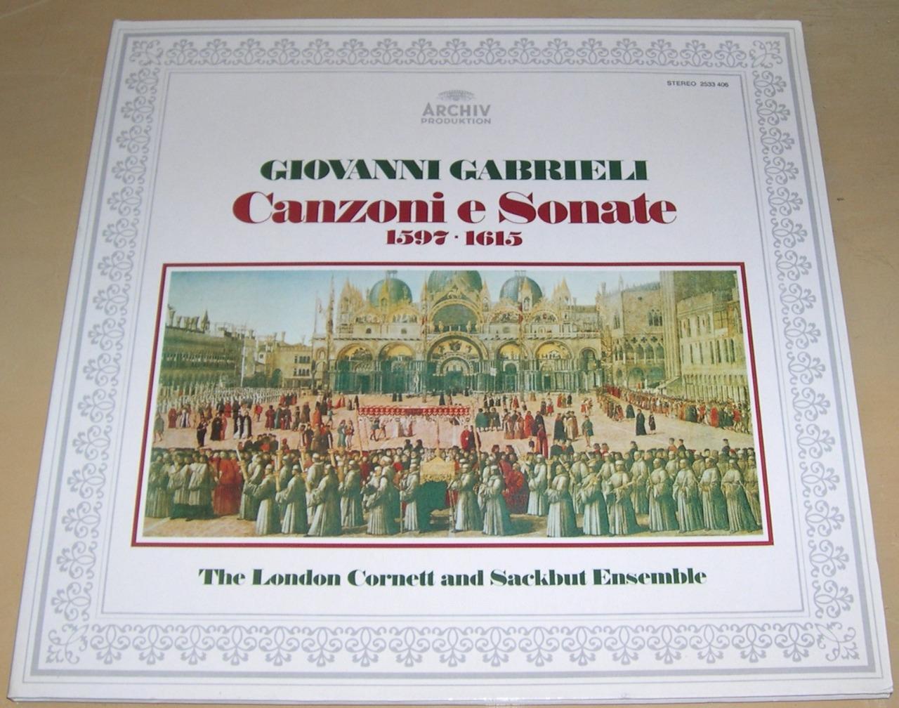 GIOVANNI GABRIELI - Canzoni e Sonate (LP, 1978, Germany) NM- | eBay