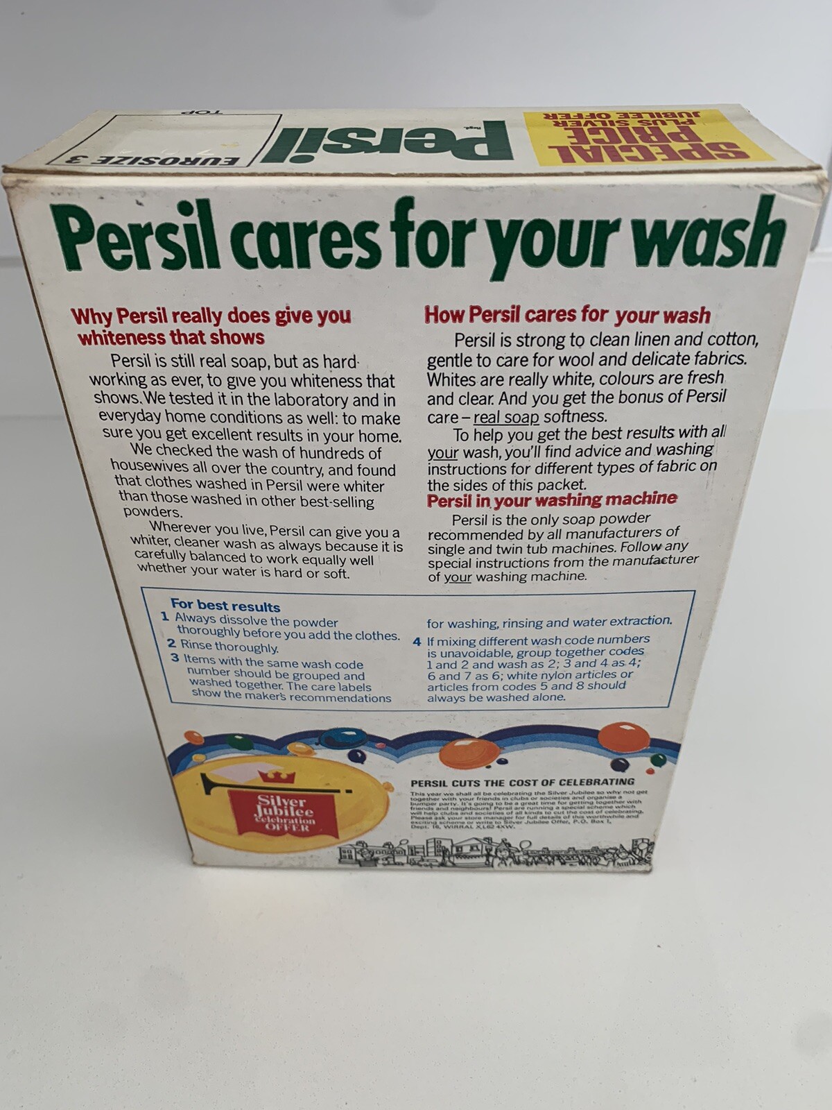 Vintage 1970s Persil Washing Powder Boxes Unopened 560g / 19.7oz | eBay