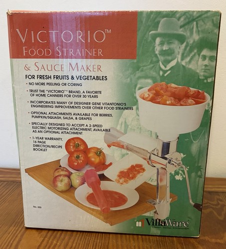 VillaWare Victorio Food Strainer & Sauce Maker Model 200 Mint Condition ...