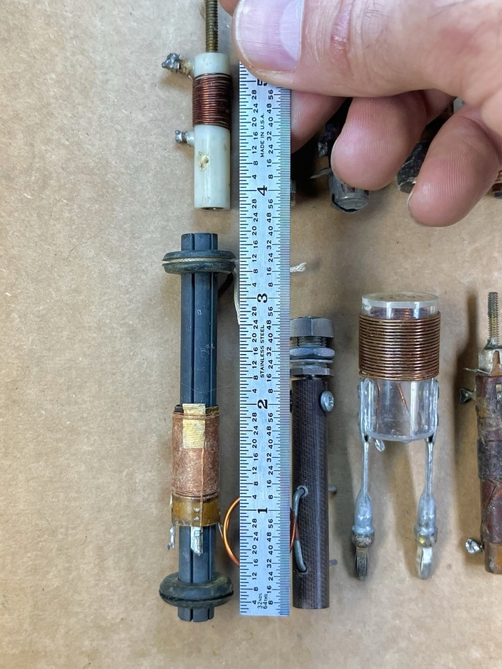 LOT OF 48 ADJUSTABLE VARIABLE INDUCTOR RF CHOKE RADIO ANTENNA FERRITE ...