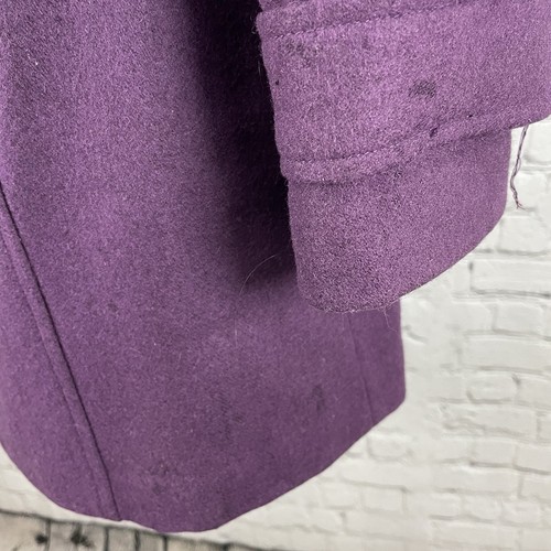 Tulle Anthropologie Purple Wool Blend Collared Lined Overcoat Size ...