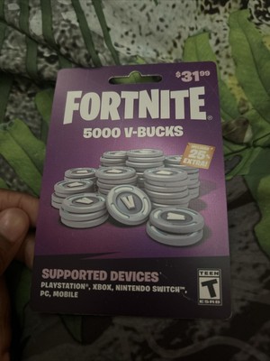 Fortnite 5000 VBucks Card $31.99 Selling for 25$ LOOK AT DESCRIPTION | eBay