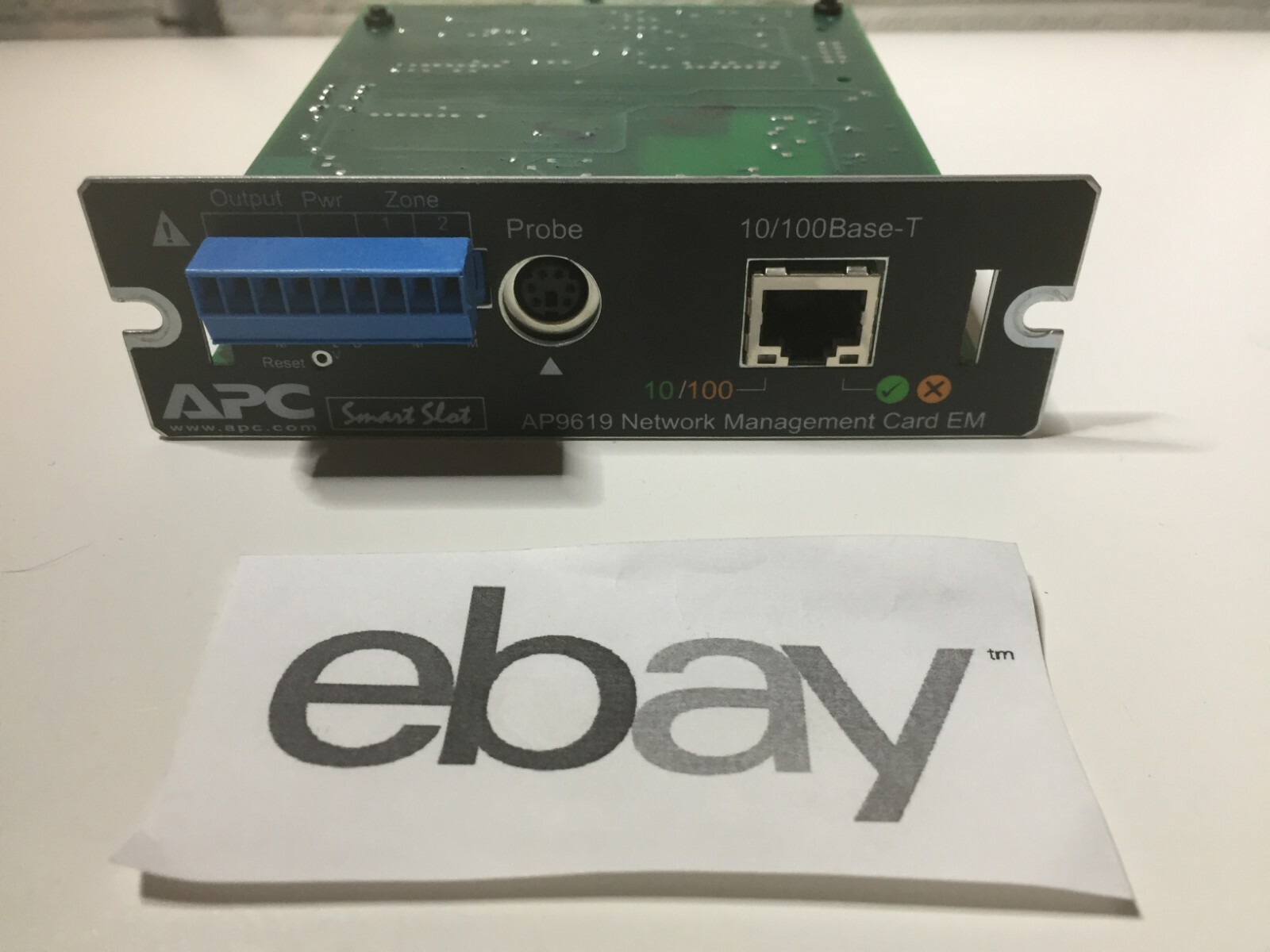 Genuine APC Smart Slot AP9619 UPS NETWORK MANAGEMENT CARD EM 10/100 | eBay