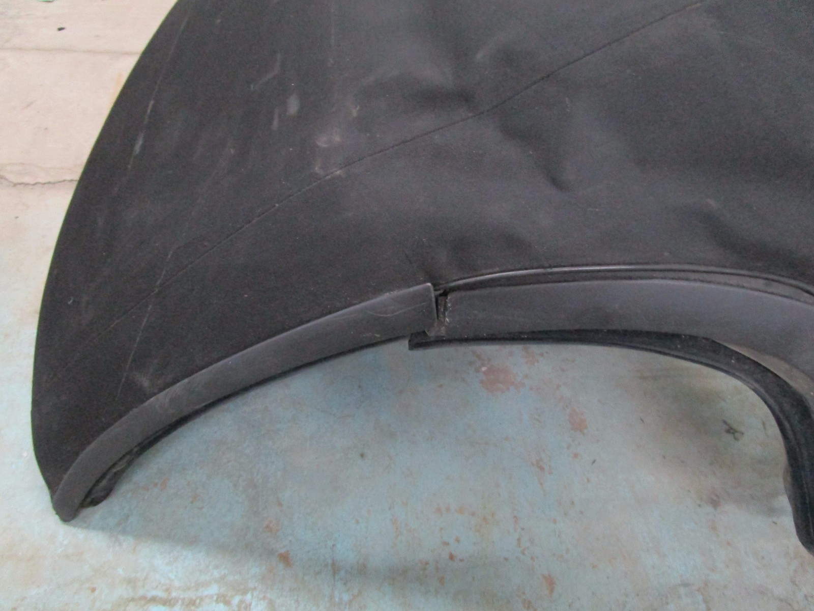 Porsche Boxster S 987 Convertible Top Frame Glass Window Black Canvas ...