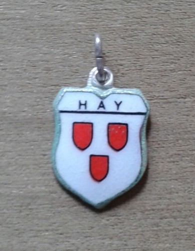 Hay Coat of Arms / Family Crest Silver Plated Enamel Charm | eBay
