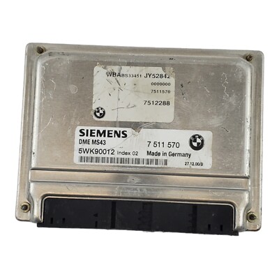 01 BMW 330i Engine Control Module ECM Computer 7 511 570 | eBay
