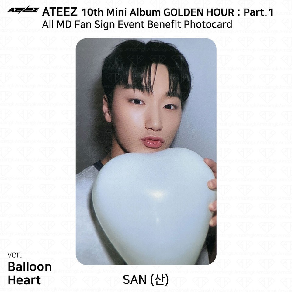 ATEEZ 10th Mini Album Golden Hour Part.1 ALL MD Fan Sign Event Photocard | eBay