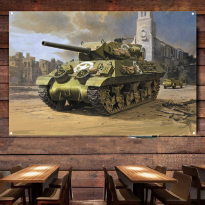 M10 US Tank Destroyer Banner Wall Hanging Flag Military Lover ...