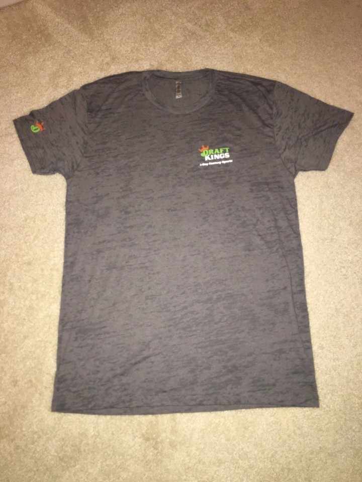 NEW Draftkings Gray Gym Shirt XL RARE 2014 | eBay