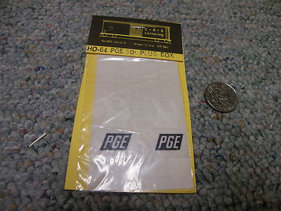 CDS Dry Transfers decals HO HO-64 PGE 50' plug box G142 | eBay