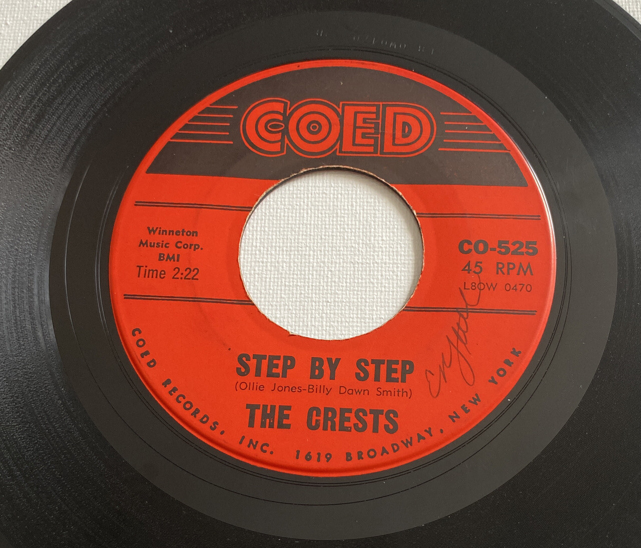 THE CRESTS - STEP BY STEP #525 COED 1960 DOO WOP 45RPM | eBay