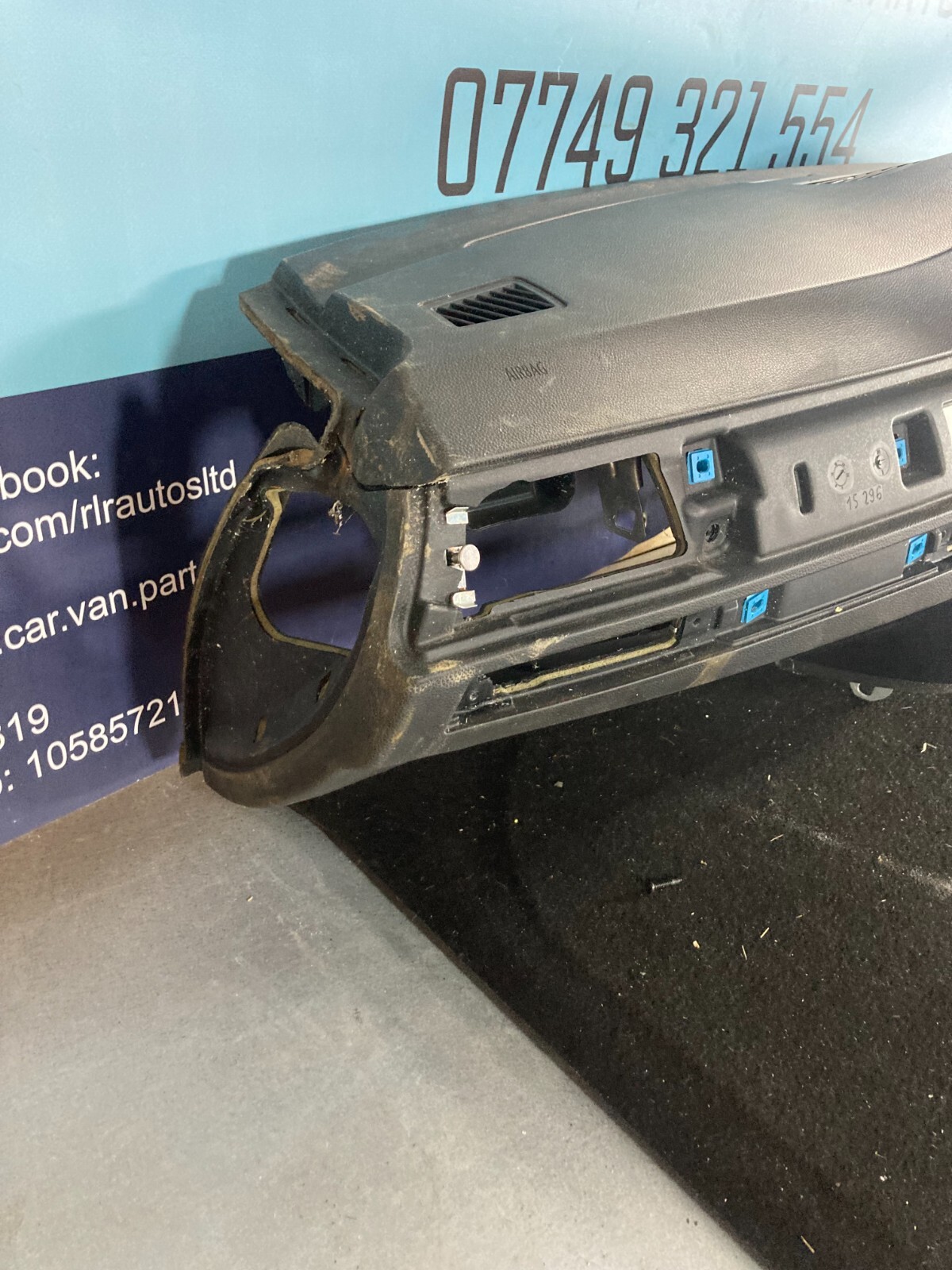 BMW E90 E91 E92 E93 3 series - Black Leather Dashboard Dash Unit | eBay UK