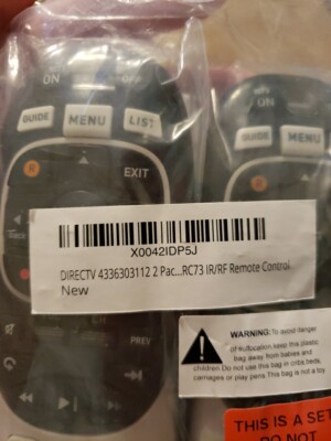 DIRECTV New 2 Pack - RC73 IR/RF Remote Controls | eBay