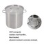 Deep Stainless Steel Stock Pot Cater Cooking Stew Large Soup Boiling ...