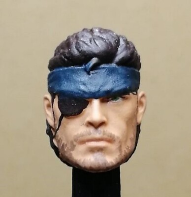 248B SOLID SNAKE with EYE PATCH - custom HEADCAST FOR ACTION FIGURE | eBay