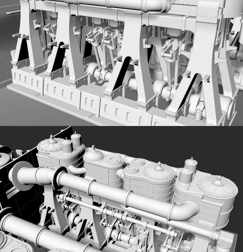 Tori Factory 1/200 TITANIC ENGINE SET Resin Model Kit #FS-21 | eBay