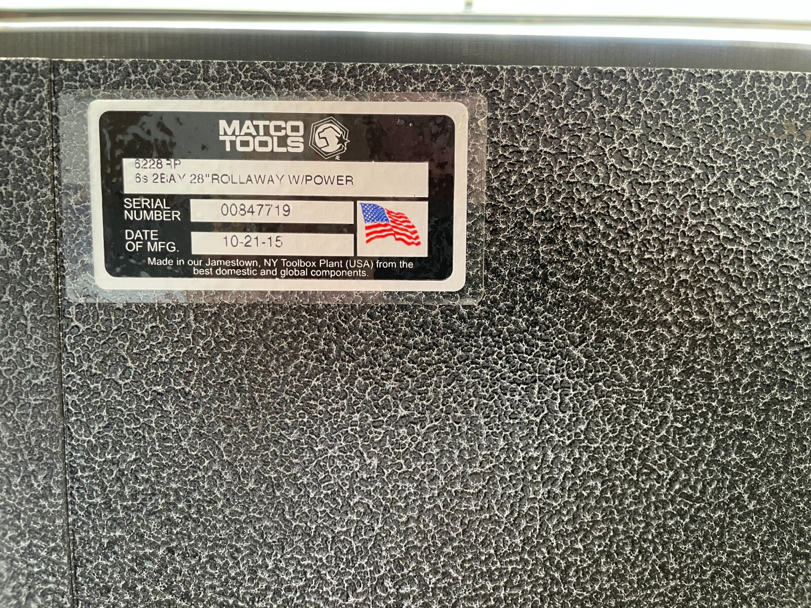 MATCO 6S DOUBLE BAY 28" TOOLBOX WITH POWER | eBay