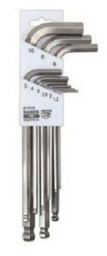 Bahco HEX KEYS SET BE-9770I 9Pcs Metric Inox, Ball End, Long Arm ...