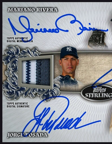 2020 Topps Sterling Triple Signature Rare - RIVERA PETTITTE POSADA ...