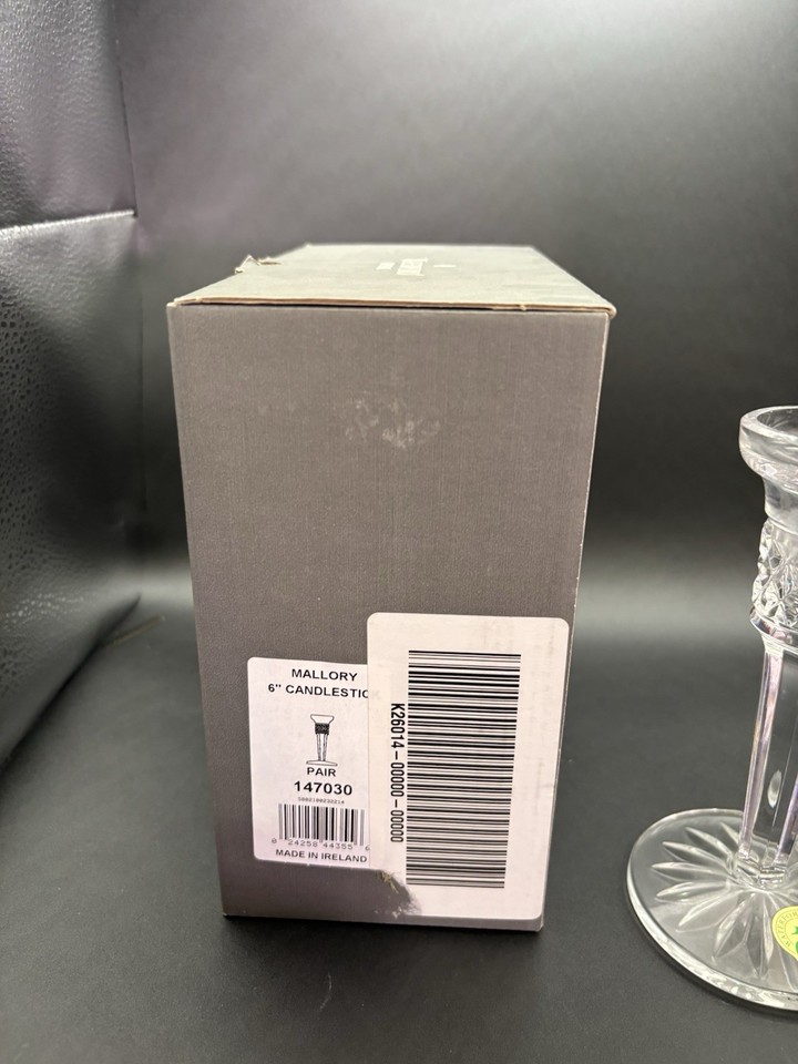 Waterford Crystal 6” Mallory Candlesticks | eBay