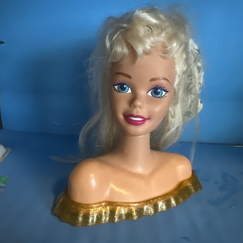 Vtg Barbie Jewel Hair Mermaid Styling Head 1995 Mattel 67422 Blonde ...