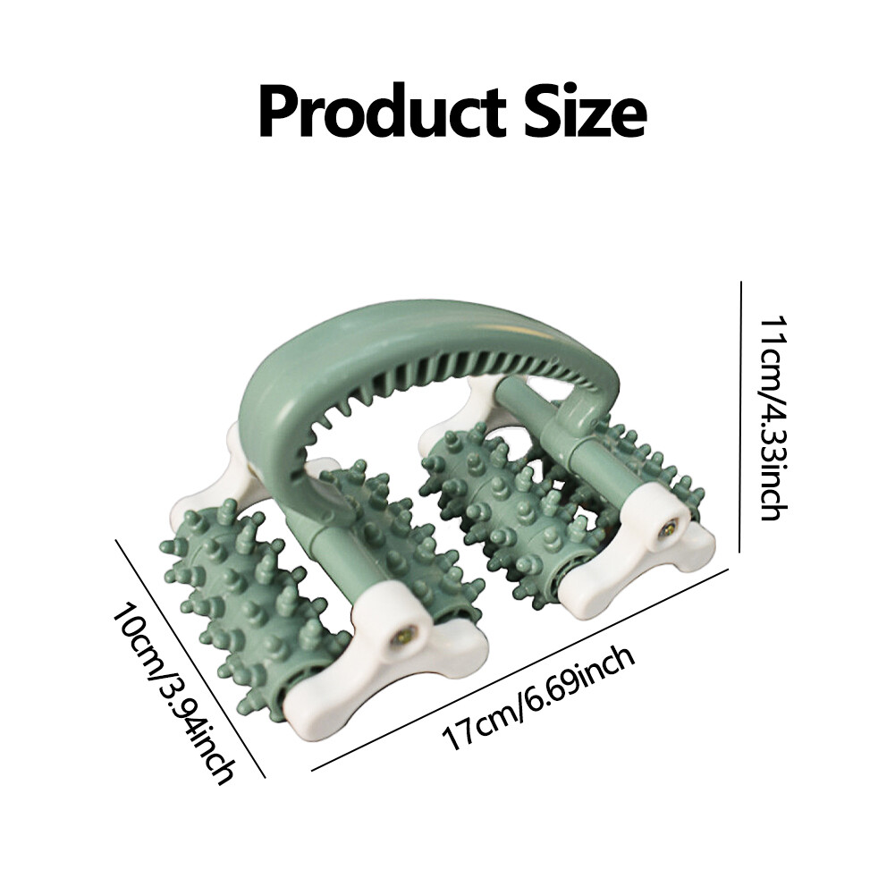 With Handle Massage Roller Abdomen Health Care Plastic Wheels Relax ...