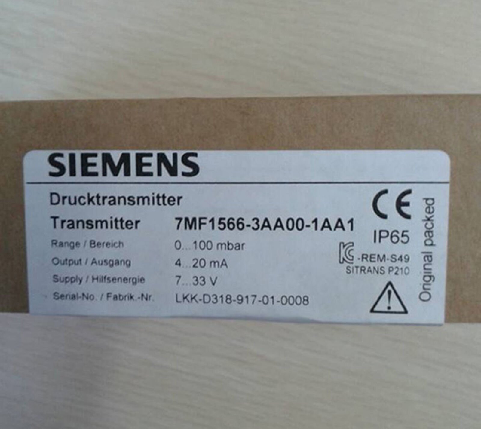 NEW SIEMENS 1PC In Box 7MF1566-3AA00-1AA1 transmitter ship DHL | eBay