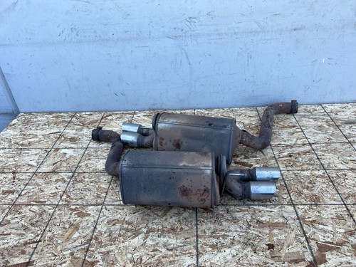 MUFFLER EXHAUST PIPE SET REAR SECTION LEFT RIGHT JAGUAR XF XFR OEM ...
