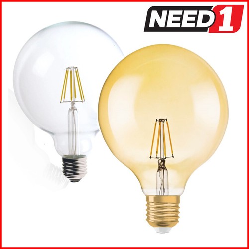 20x LV Luce LED 8W Dimmable Filament G125 E27 Globe Bulb Lamp - BULK ...