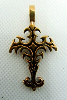 Gothic Bat-Like Cross-Bronze Medieval Gold Spanish Pendant Jewelry | eBay
