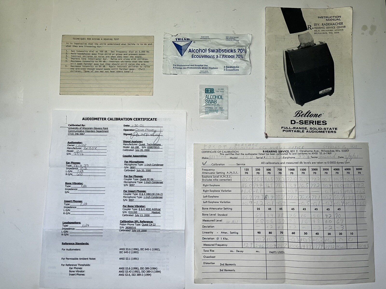 Beltone Hearing Aids Audiometer 120 Volts 50-60 Cycles With case | eBay