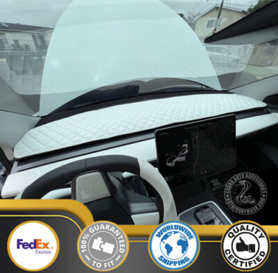 VIP Diamond DASH COVER For Tesla Model 3 / Y 2017 2018 2019 2020 2021 ...
