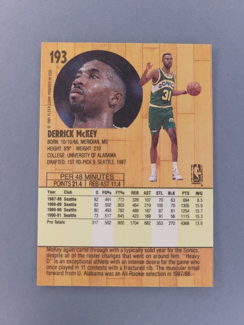1991-92 Fleer - #193 Derrick McKey for sale online | eBay