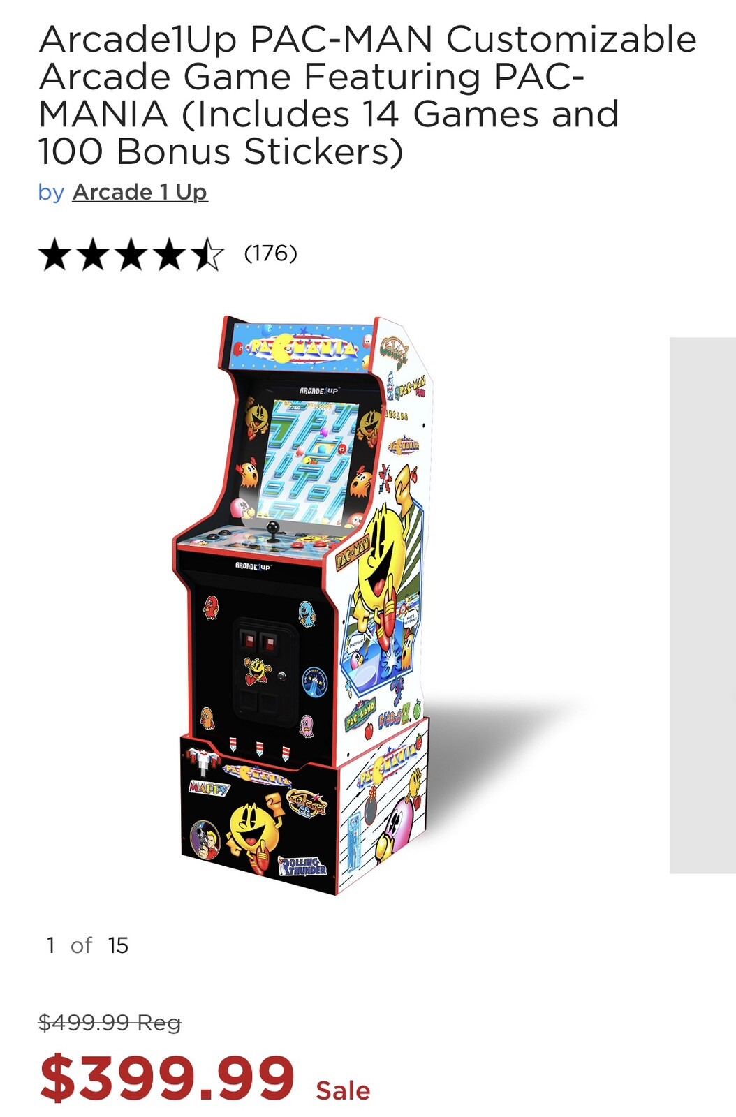Arcade1Up Pacman Legacy Deluxe Arcade Machine | eBay