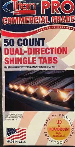 TITAN PRO 50 COUNT SHINGLE TAB LIGHT CLIPS | eBay