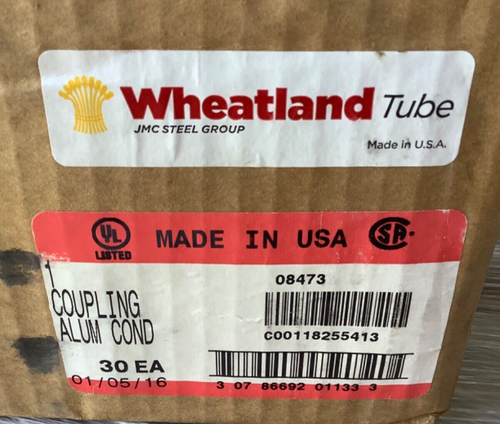 Box of 30, Wheatland, 1" Aluminum Conduit Couplings | eBay