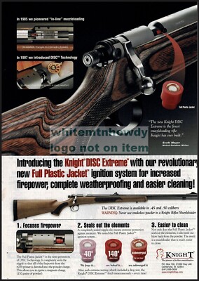2002 KNIGHT Disc Extreme Bolt-Action Rifle Original PRINT AD Gun ...