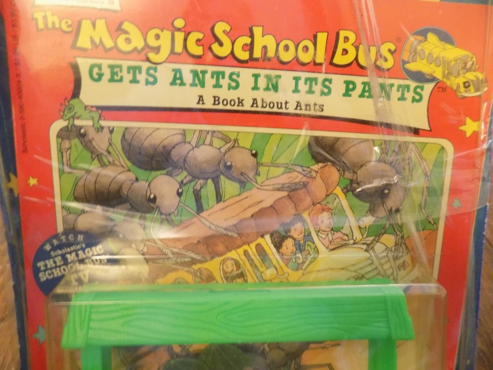 Vtg RARE The Magic School Bus Gets Ants In Its Pants Book w/ Ant ...