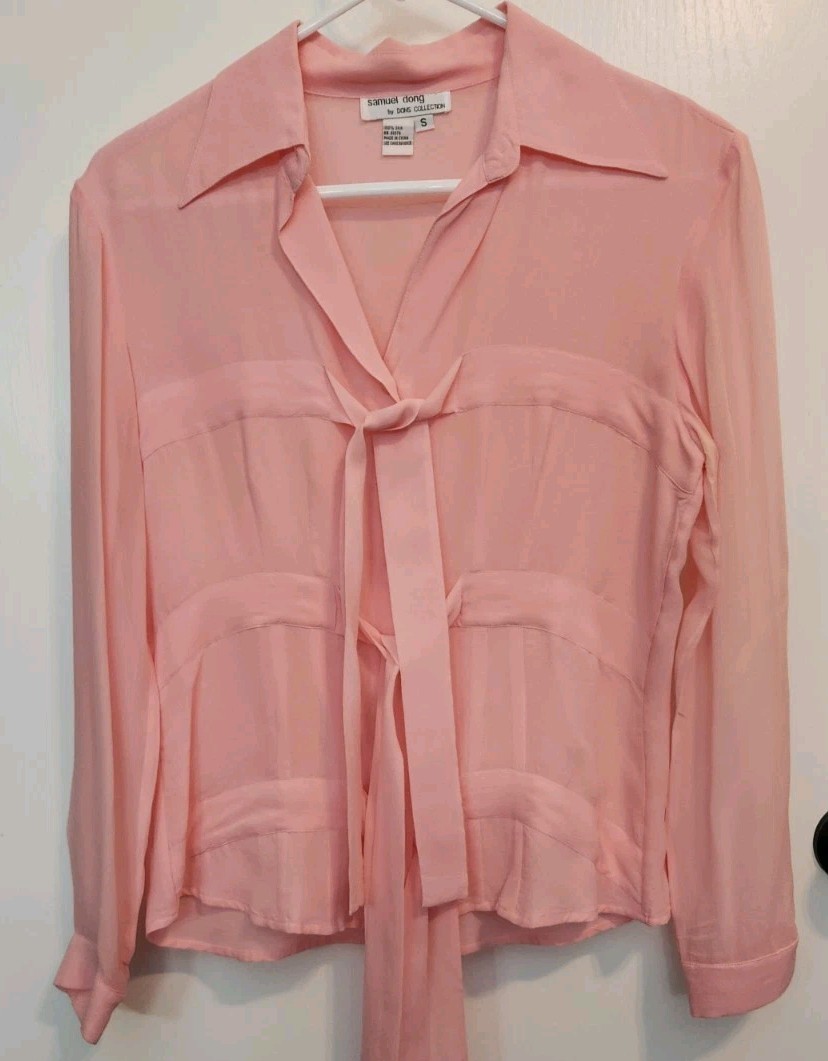 EUC Samuel Dong by Dons Collection 100% Silk Long Sle… - Gem