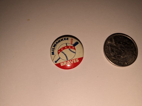 1961 Crane Potato Chips Baseball Pin - Milwaukee Braves | eBay UK