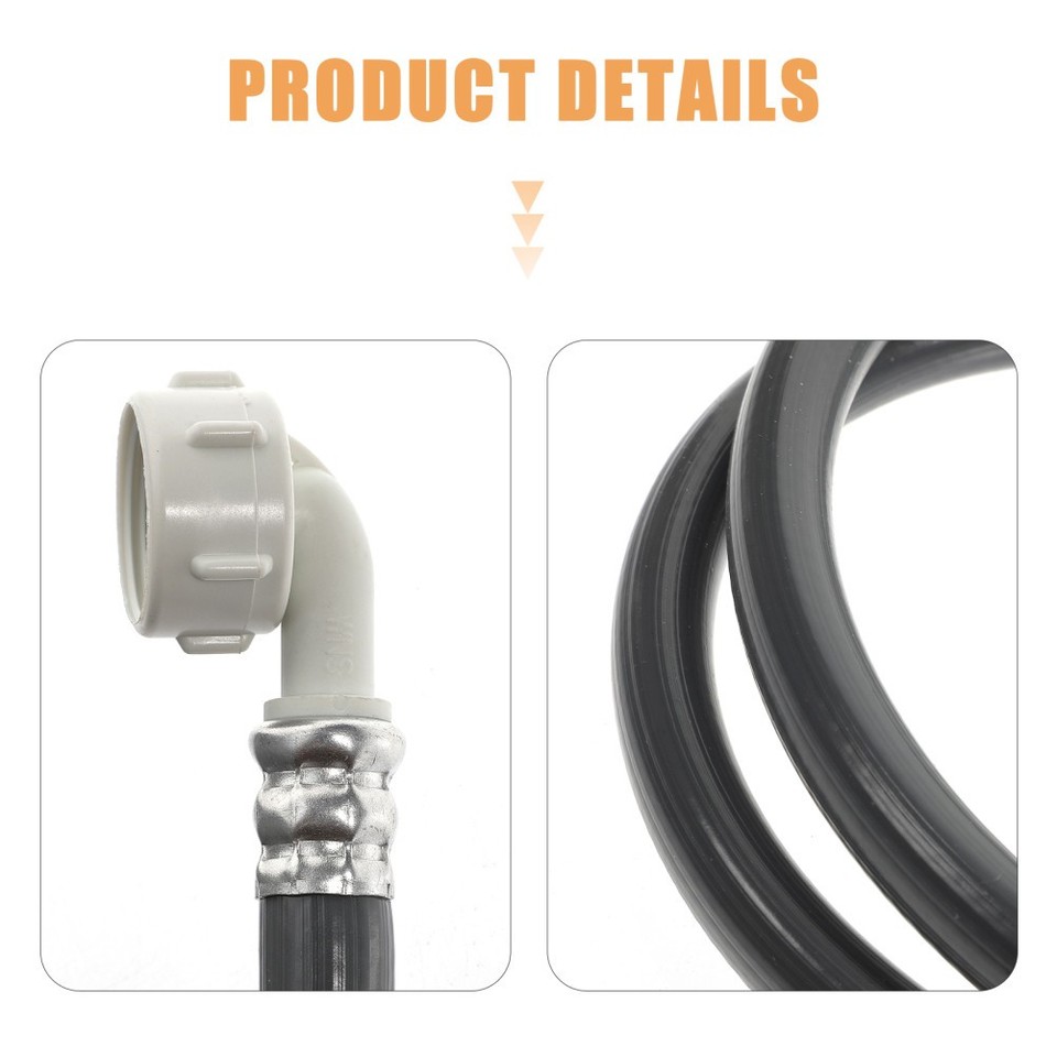 2 Pcs Washing Machine Inlet Hose Extension Plastic Quick Connector ...