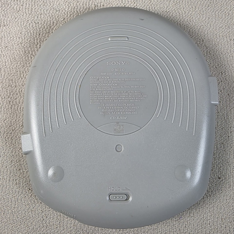 SONY Walkman Discman Model D-NE510 Atrac3 Plus Portable CD MP3 Vintage ...
