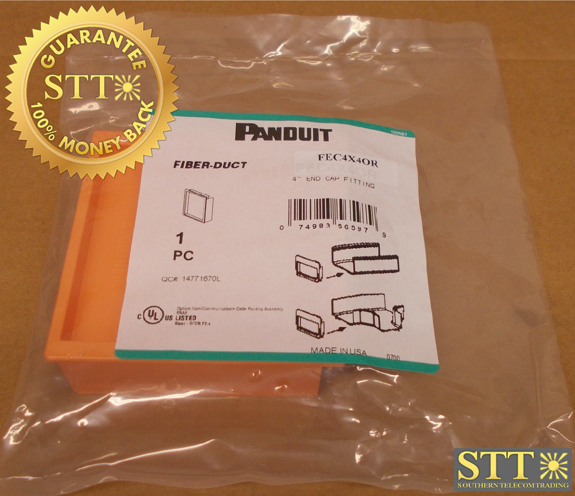 FEC4X4OR PANDUIT 4X4 END CAP FITTING ORANGE NEW | eBay