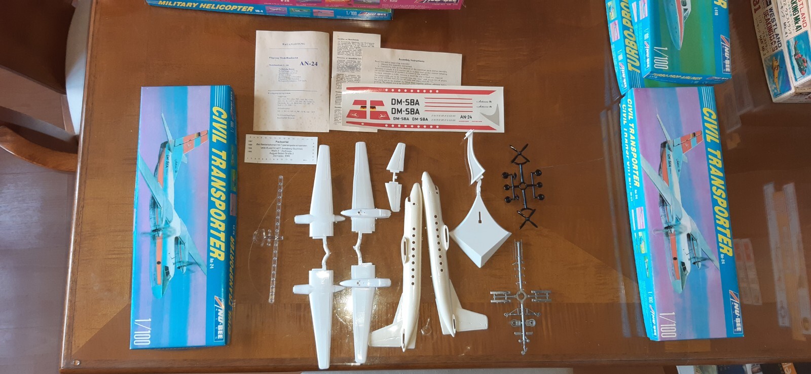 1:100 Vintage NU.BEE VEB Plasticart GDR Model Plane Kits COLLECTION choose kit | eBay